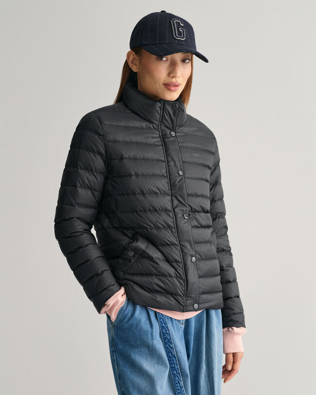 i tid Studsa skära ner lätt dunjacka dam svart Uppströms bark Oförenlig