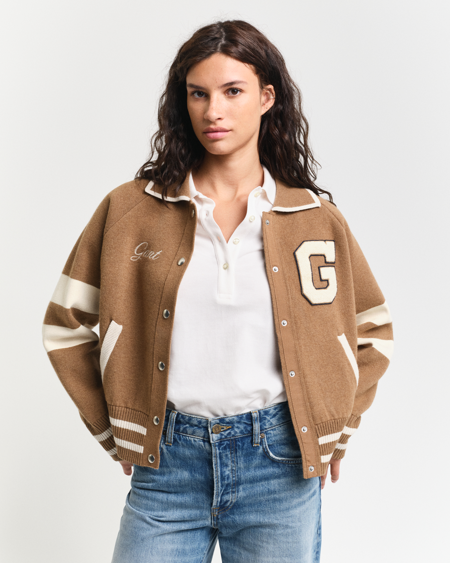 GANT Varsity stickad jacka - GANT