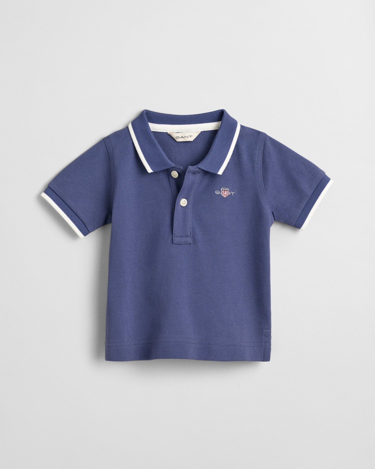 Baby Rugger i piké med kontrasterande kanter - GANT